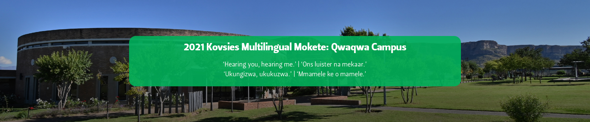 Kovsies Multilingual Mokete